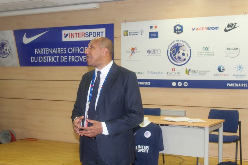 Philippe DIALLO (Président de la FFF) en visite au District de Provence ...
