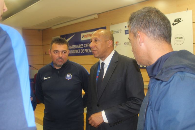 Philippe DIALLO (Président de la FFF) en visite au District de Provence ...