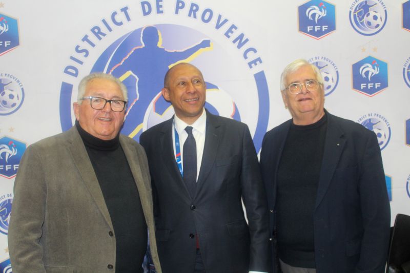 Philippe DIALLO (Président de la FFF) en visite au District de Provence ...